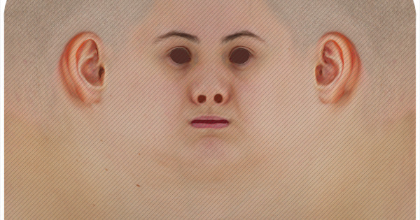 Female head texture map 12